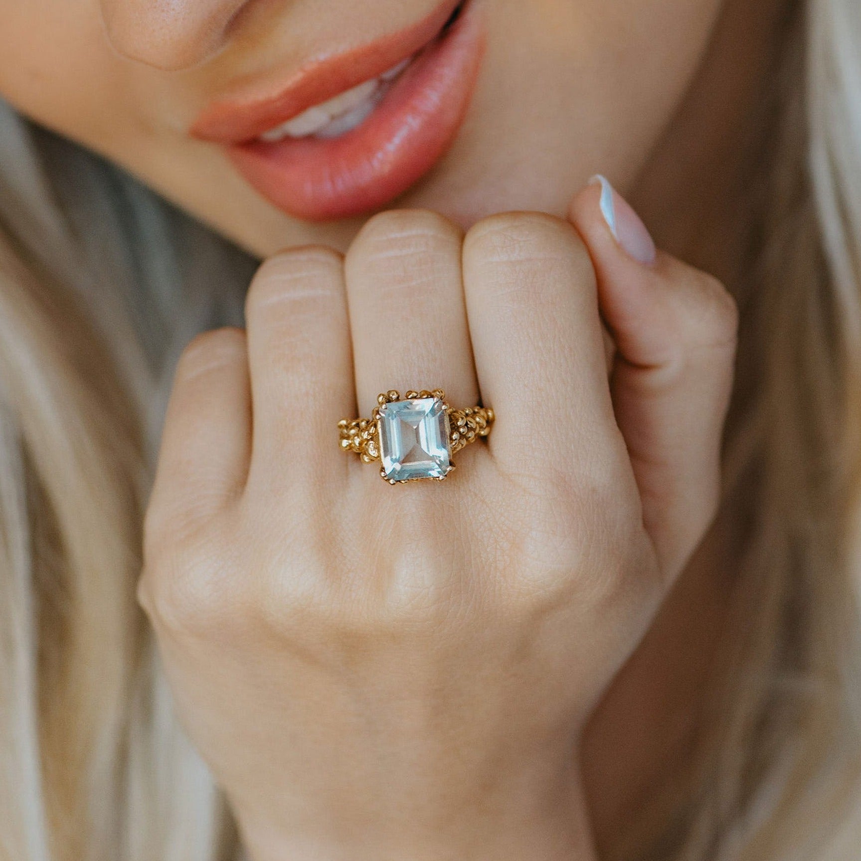 Giselle | Gold Statement Cocktail Ring | London Jewellery Designer ...